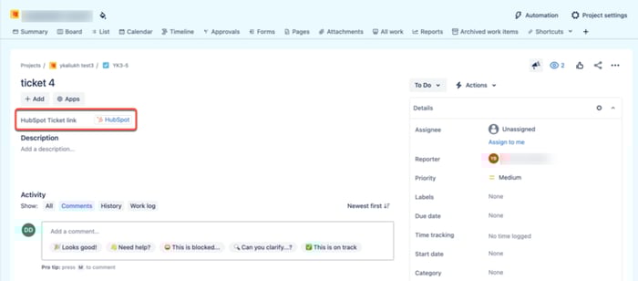 Connect HubSpot and Jira (Data Sync) (BETA)
